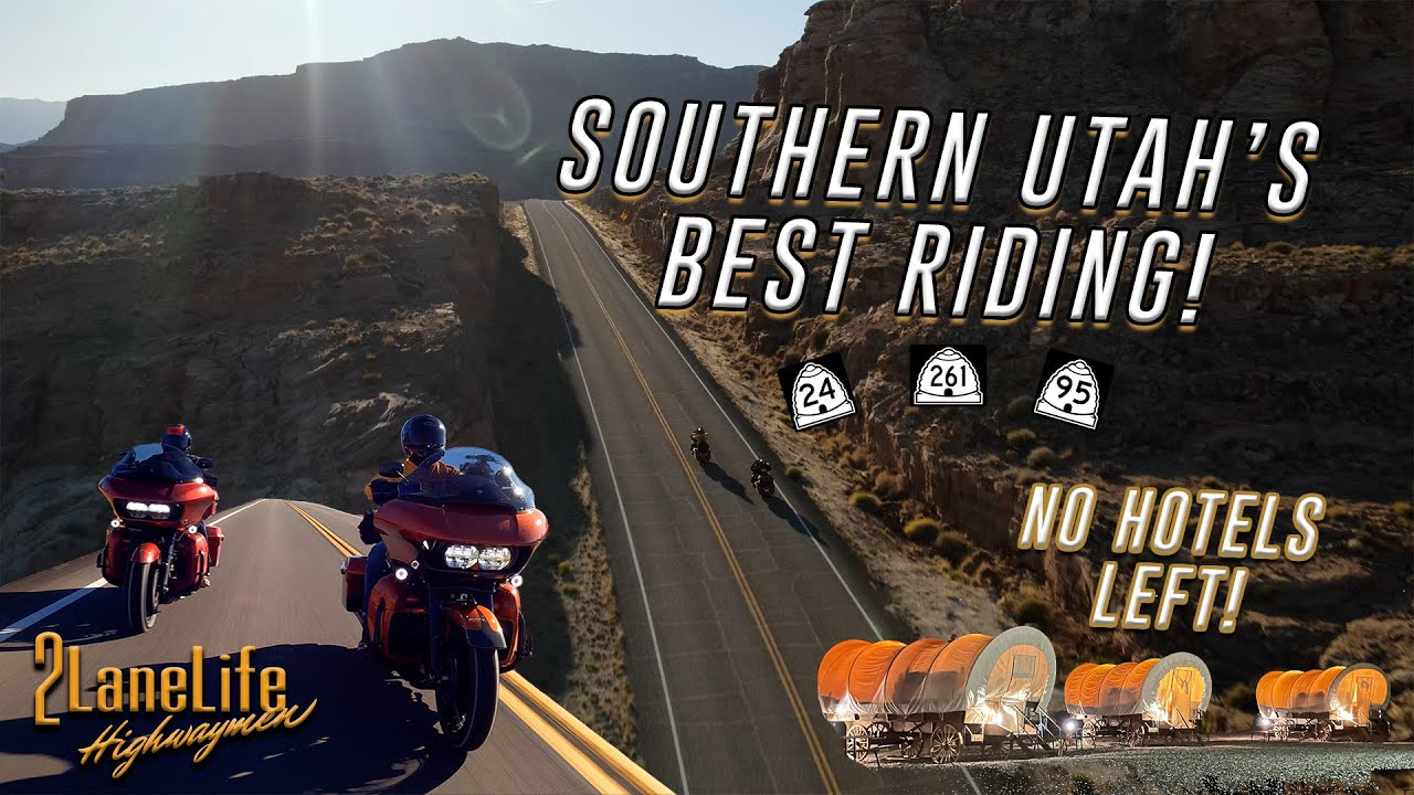Golden Hour Utah Motorcycle Ride! | 4K | We Almost Missed Out! | Hite ...