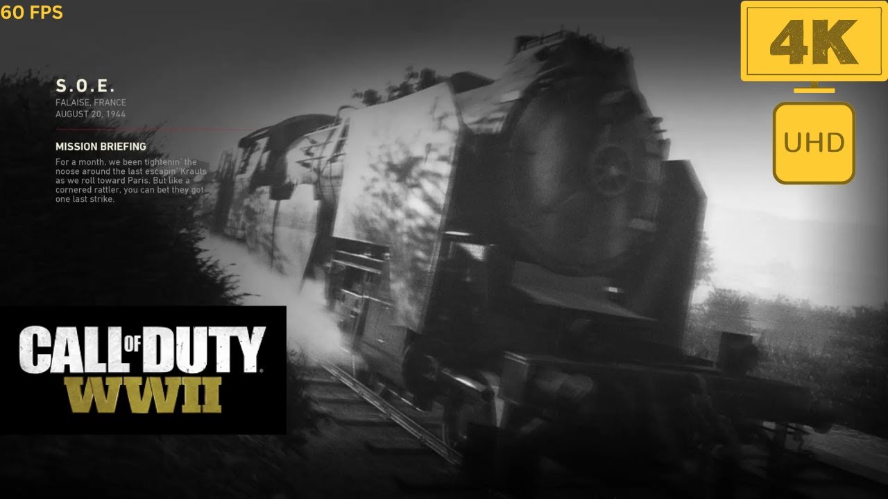 Call of Duty WWII S.O.E Mission Gameplay | Campaign (4K) - YouTube