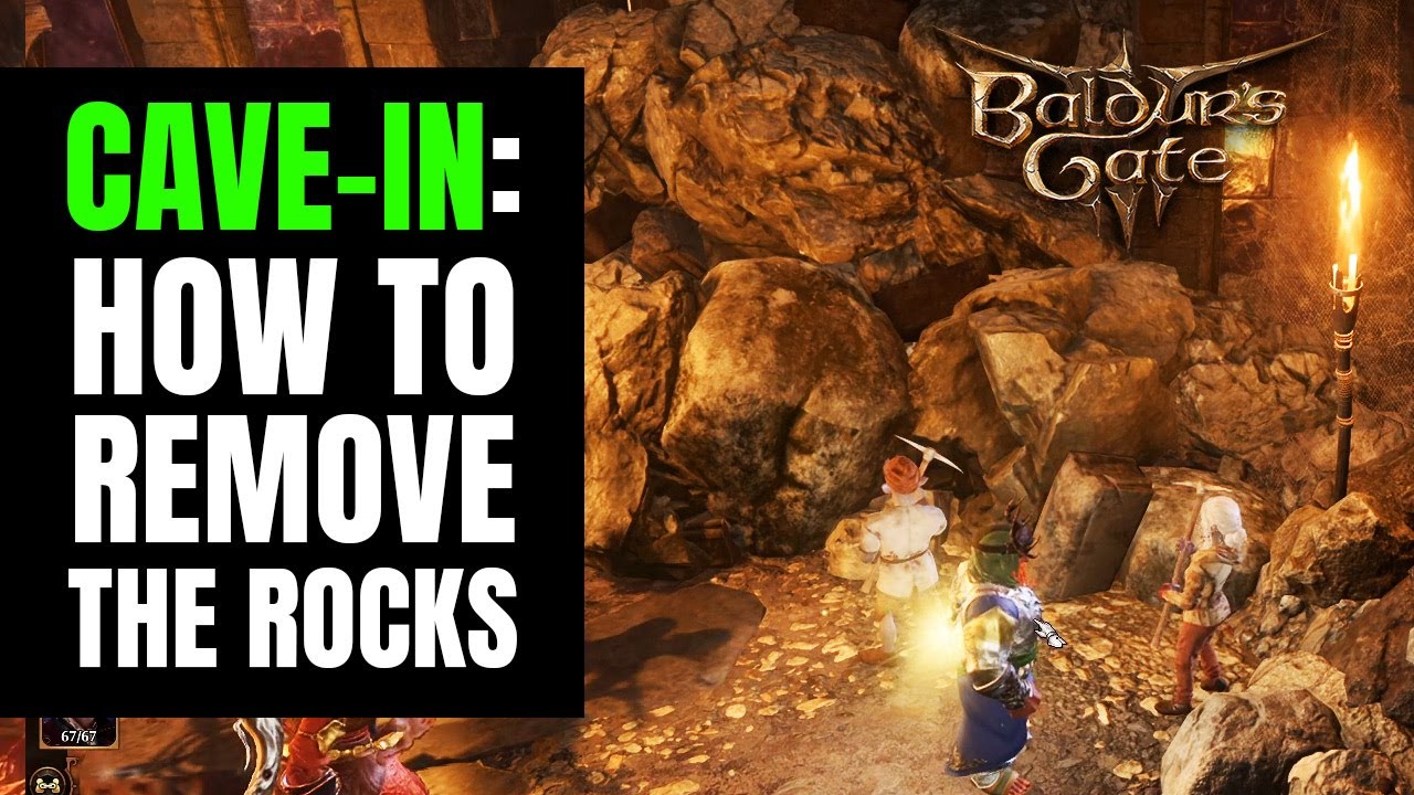 How to remove CAVE-IN Rocks at Grymforge in Baldur's Gate 3 - YouTube