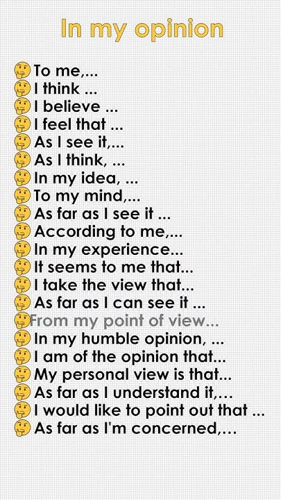 #Shorts other ways to say ''in my opinion'' #english - YouTube