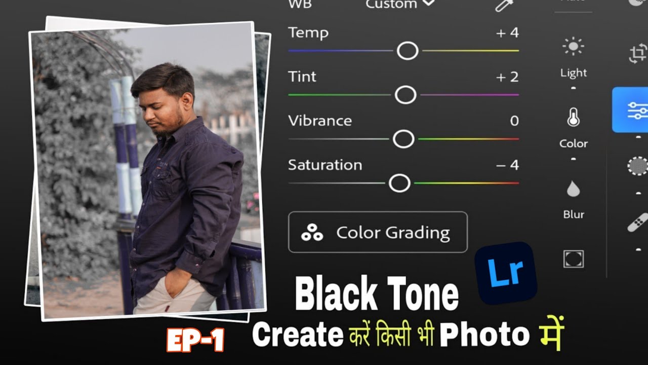 How to Create Different Type of Black Tone of any Photos | How to add ...