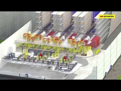 ES3 Food Warehouse | Schäfer Case Picking | SSI SCHÄFER - YouTube