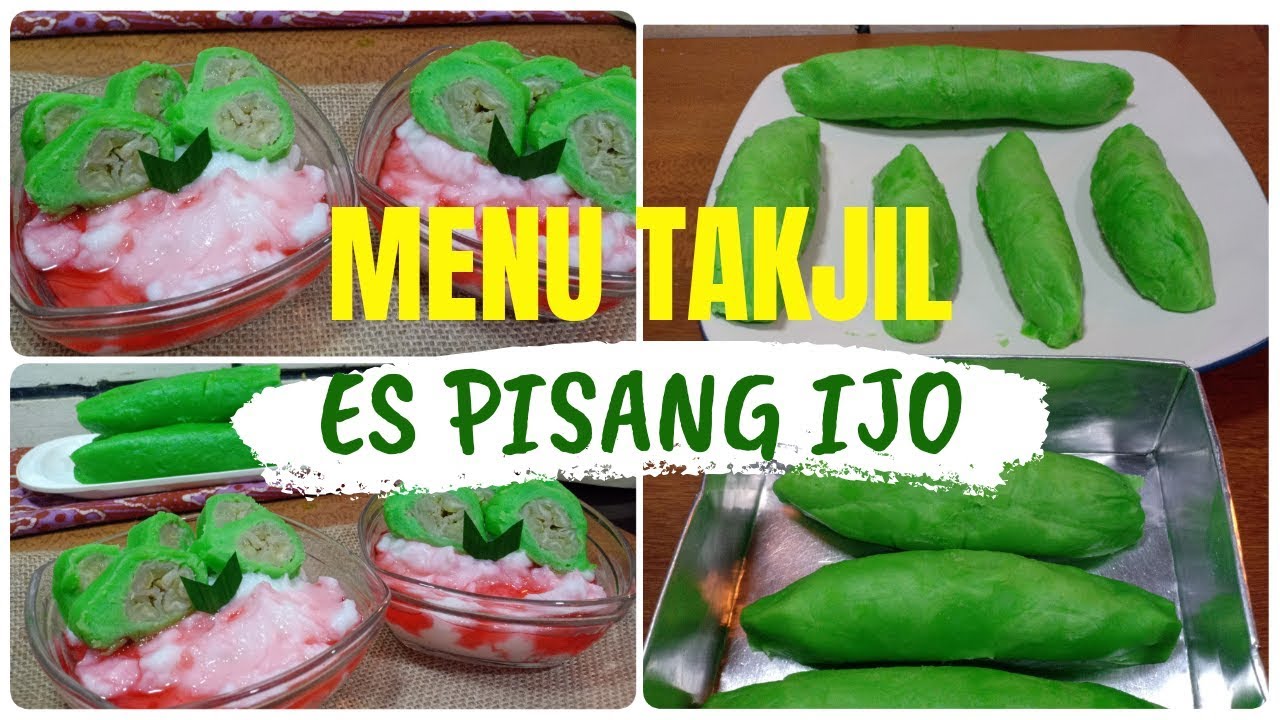 RESEP ES PISANG IJO | PISANG IJO | MENU TAKJIL - YouTube