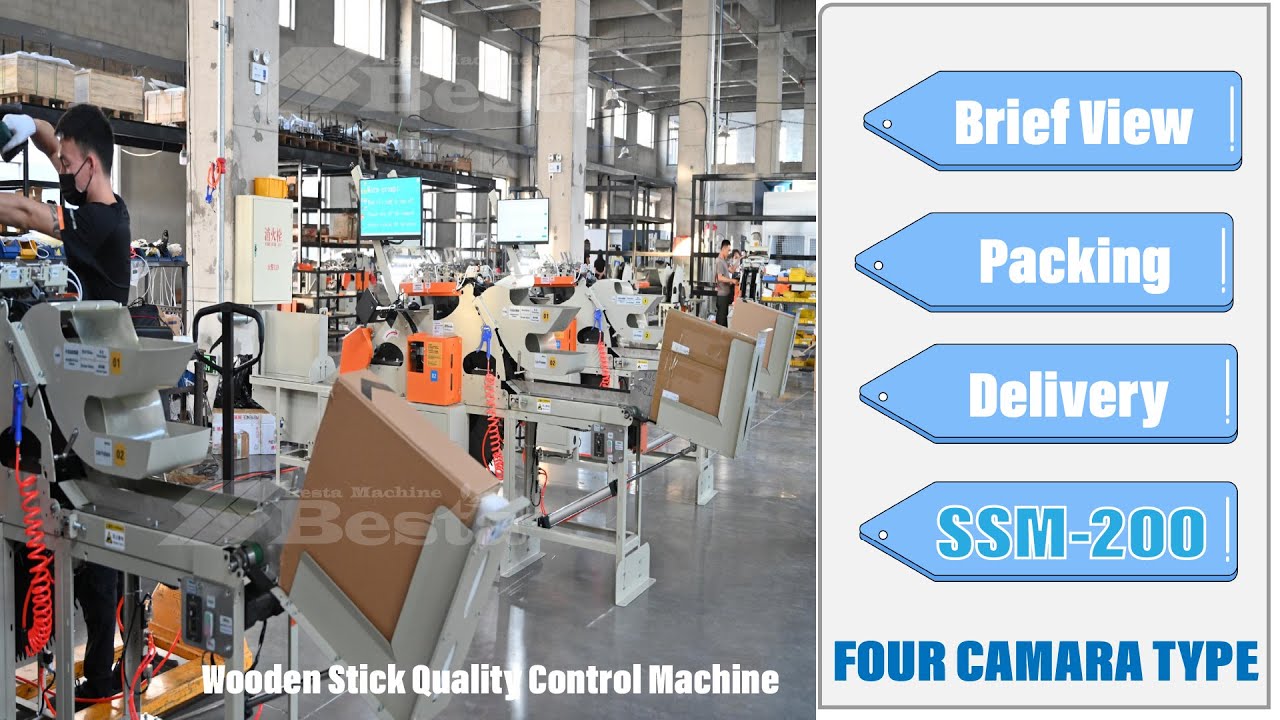 Round Wooden Sticks Visual Image Selection Machine Introduction - YouTube