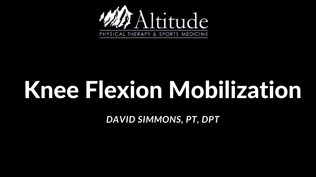 Knee flexion self mobilization - YouTube