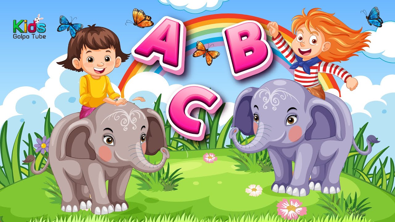 The alphabet song for kids | Learn ABCDs with music and fun actions ...