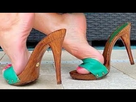 Fantastic collection of wooden high heel mule sandals for ladies #woodensandals #mules # ...