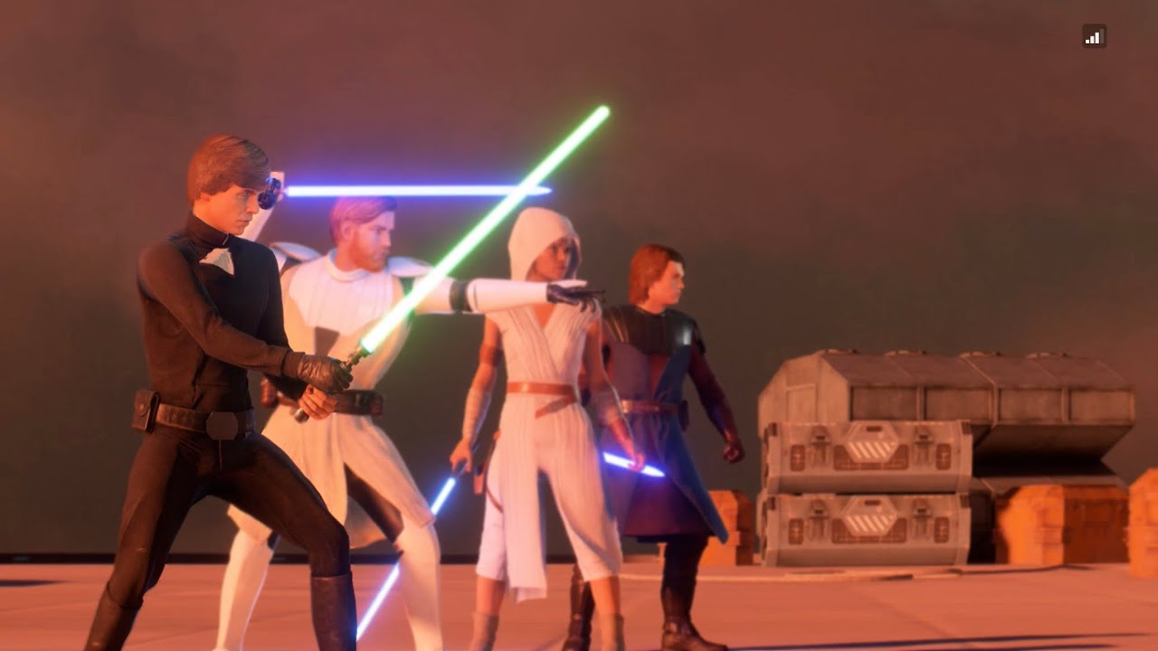 LUKE SKYWALKER Battlefront 2 HVV GAMEPLAY - YouTube