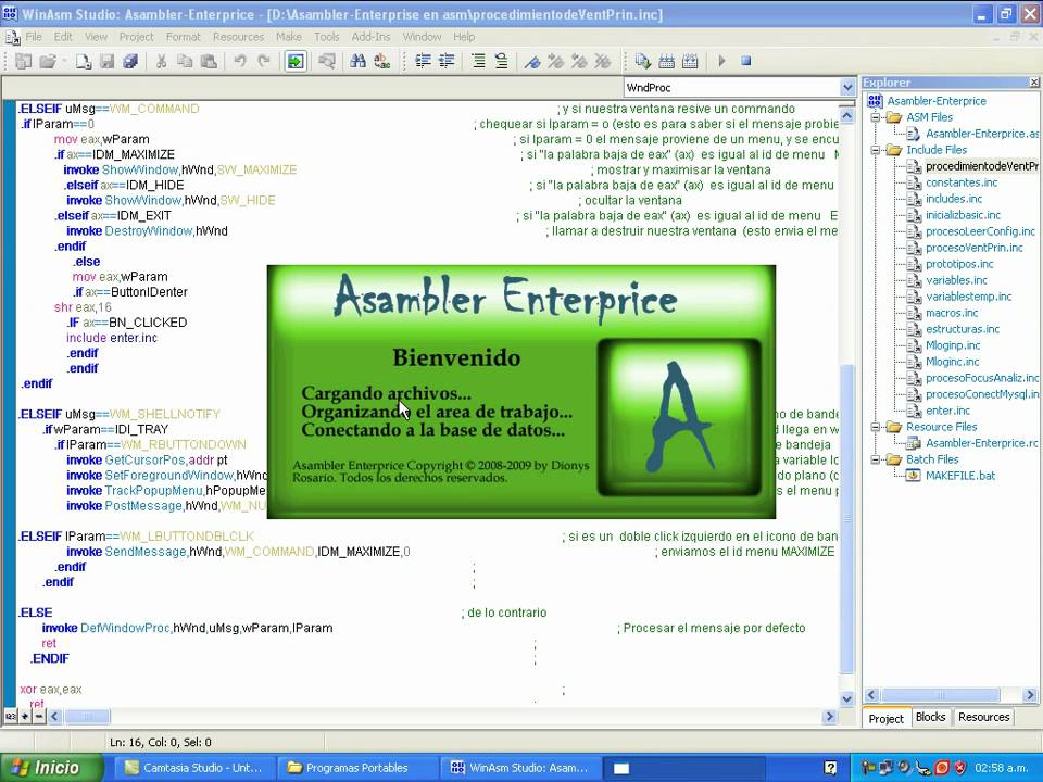 Portable WinAsm DEmo winxp - YouTube