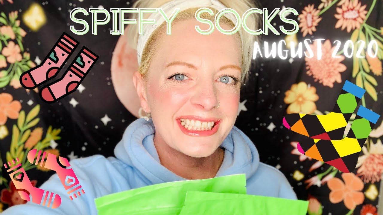 SPIFFY SOCKS~AUGUST 2020~UNBOXING - YouTube