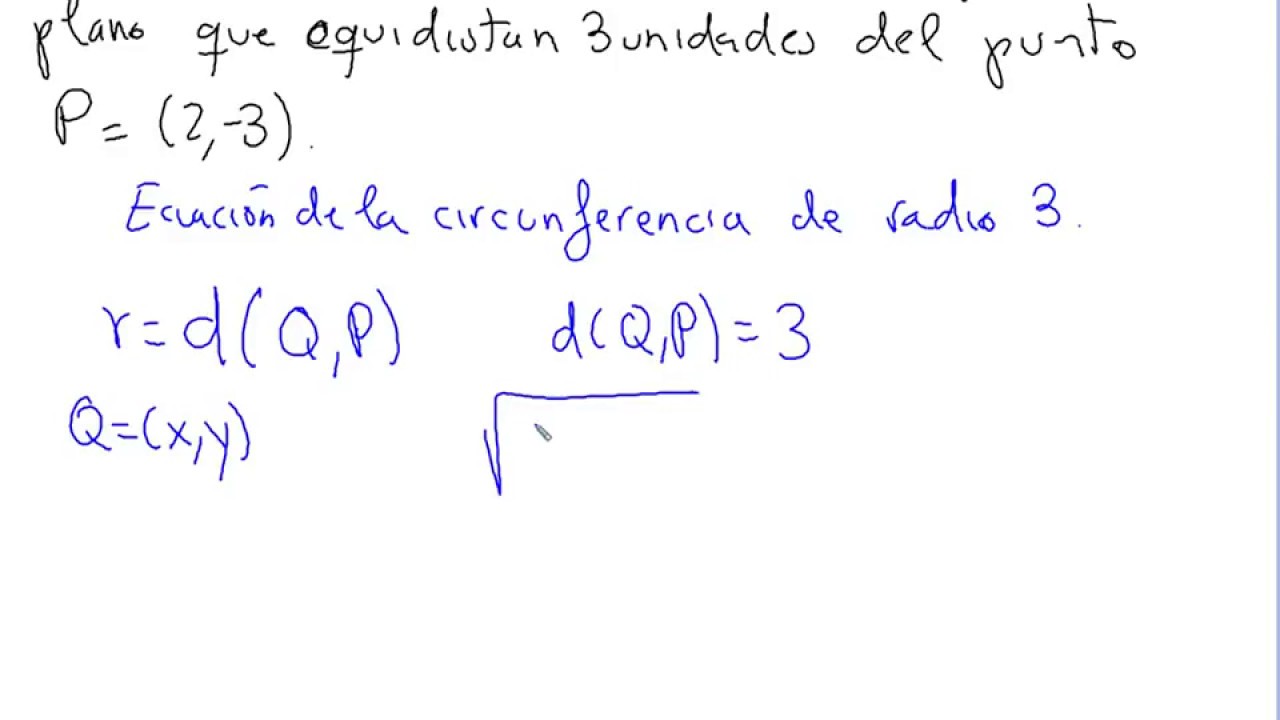 Cómo calcular el lugar geométrico de los puntos del plano que ...