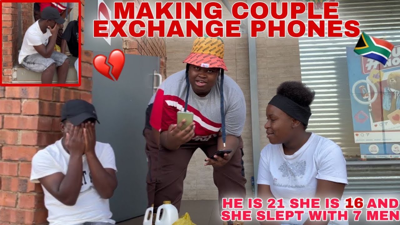 Making couples switching phones for 60sec🥳SEASON 1🇿🇦SA EDITION ...