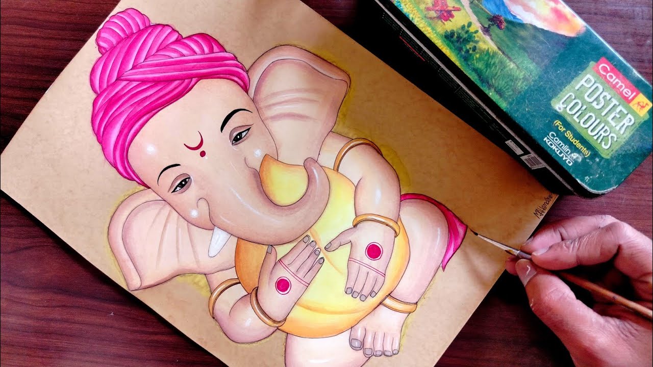 Ganpati bappa Drawing Painting 🎨 - YouTube