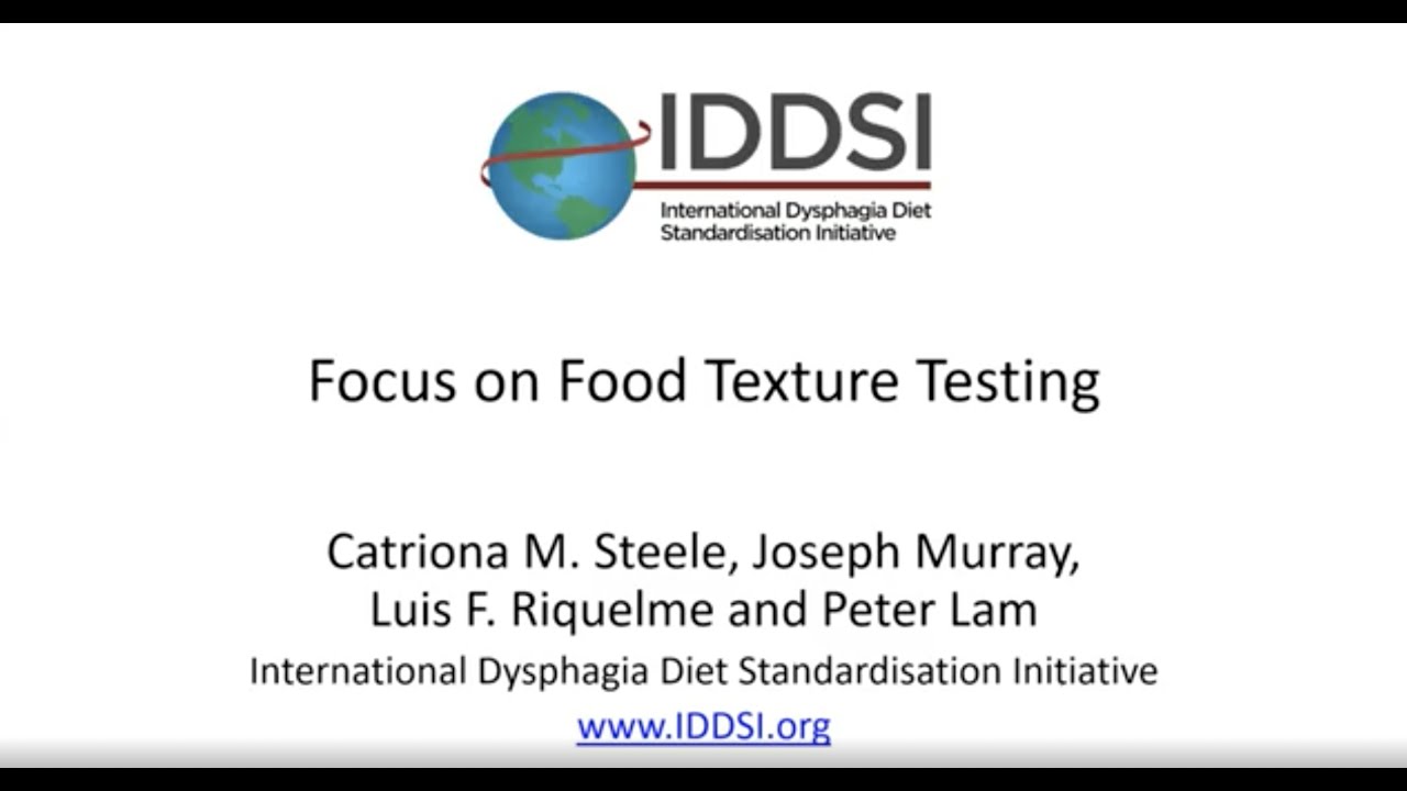 IDDSI: Focus on Food Texture for Clinicians - YouTube