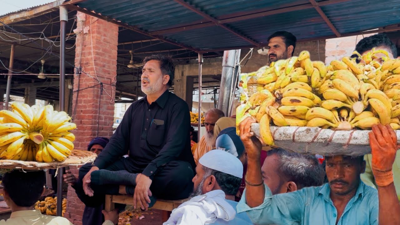Fruit Mandi Rates Today | banana 🍌 Mandi | Fruits price Sahiwal - YouTube