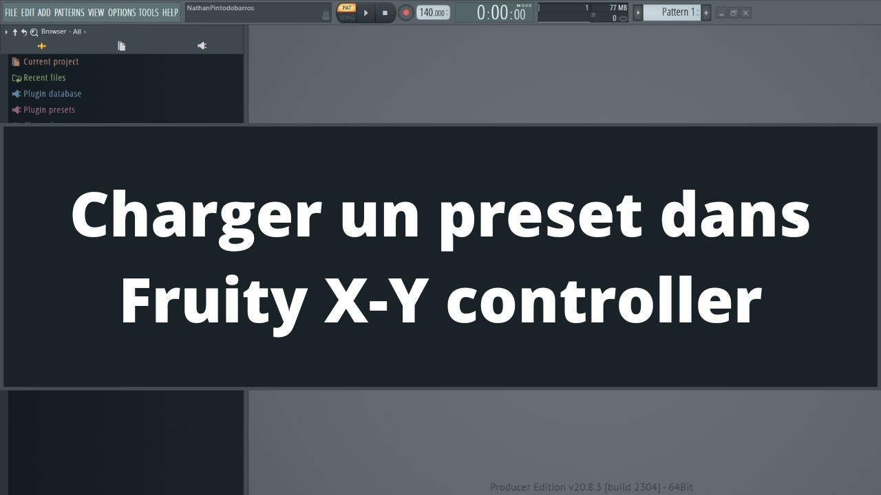 Charger un preset dans Fruity X Y controller - YouTube