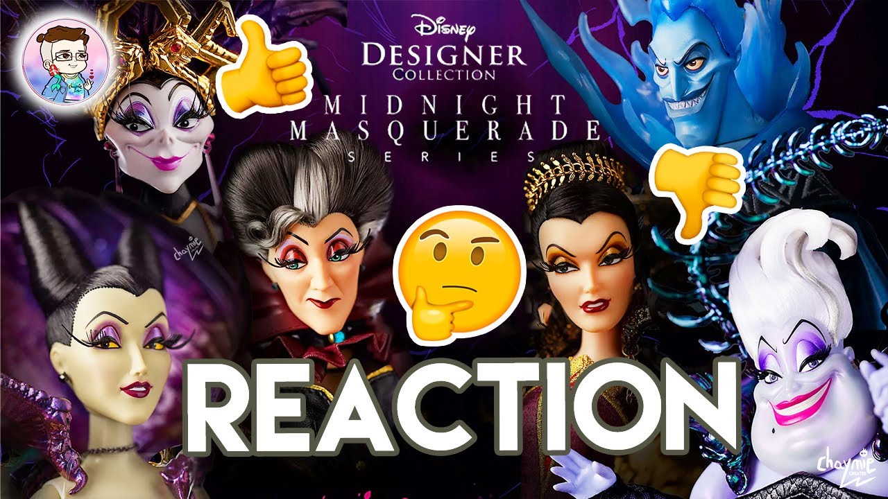 DISNEY DESIGNER MIDNIGHT MASQUERADE VILLAIN DOLLS - REACTION & FIRST ...
