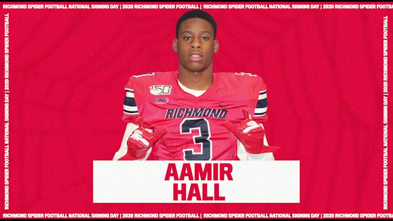 Aamir Hall - Richmond Football - National Signing Day - YouTube