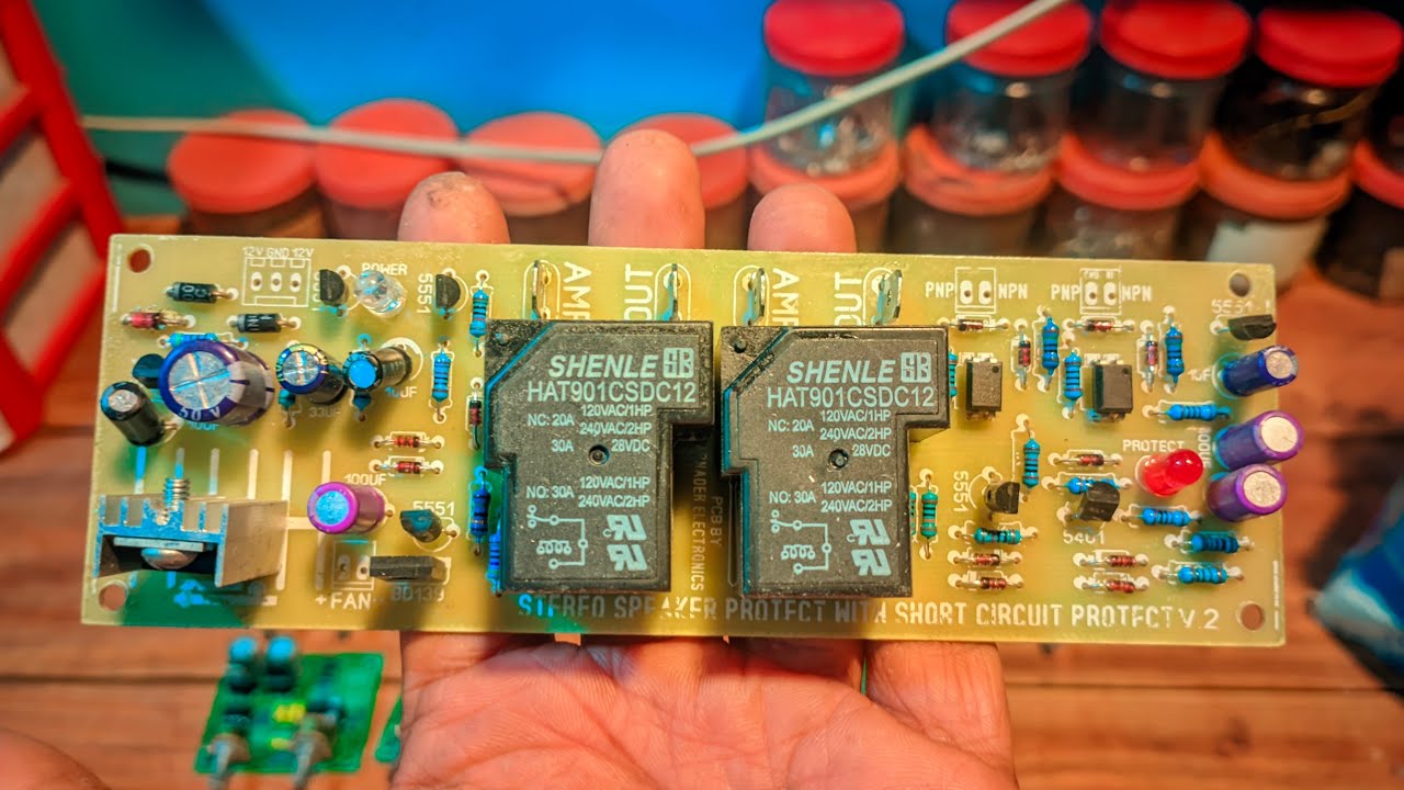 speaker protection with output short circuit production - YouTube