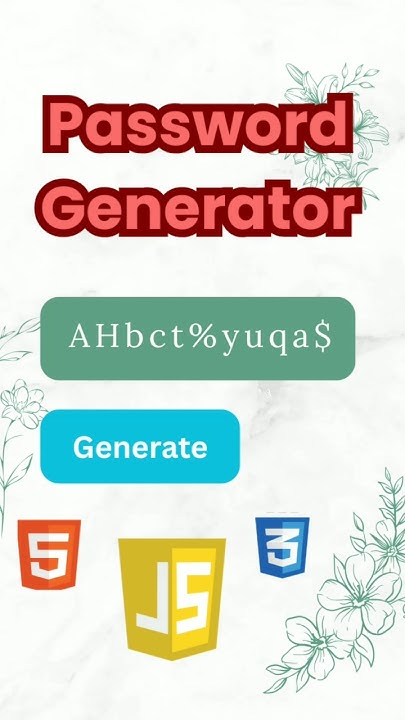 🚀 Build a Random Password Generator😞 🔑 #javascript #coding #trending #shorts #webdevelopment ...