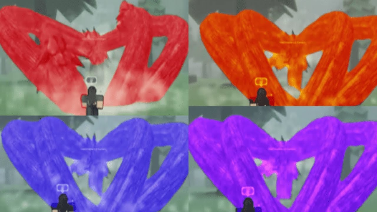 Hantengu BDA Emotion ALL Colours! | [Rogue Demon Roblox] (Move ...