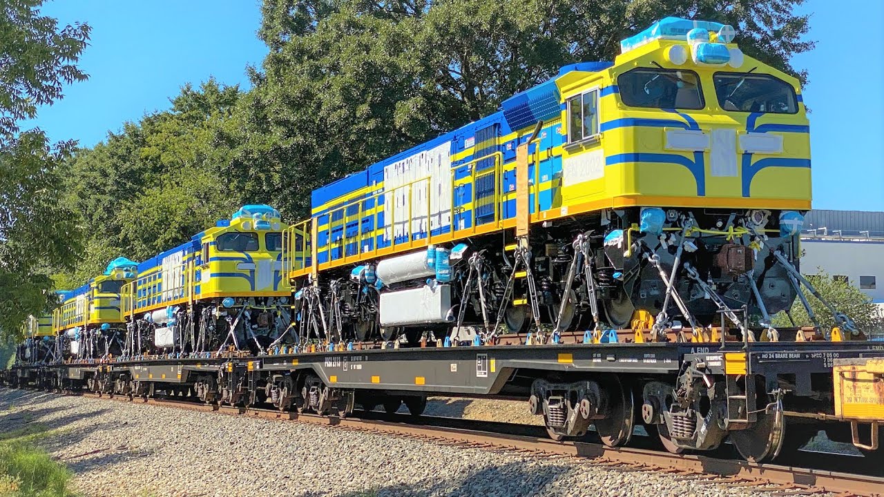 Chasing Export GT38AC Locomotives on NS 980 - YouTube