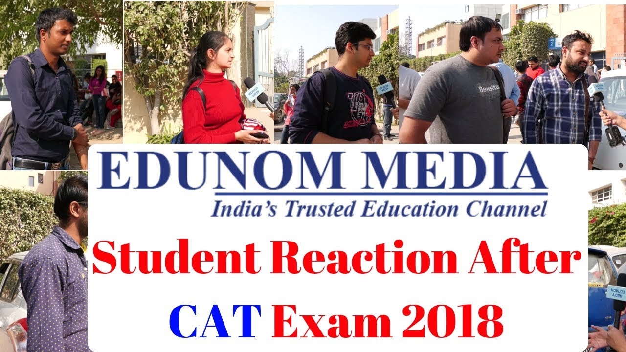 Student Reaction After CAT Exam 2018 - YouTube