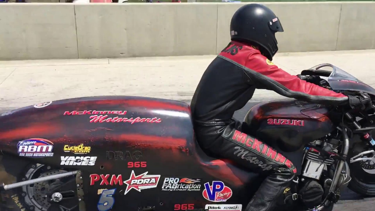 High Speed Nitrous Pro Mod Dragbike - Ashley Owens - YouTube