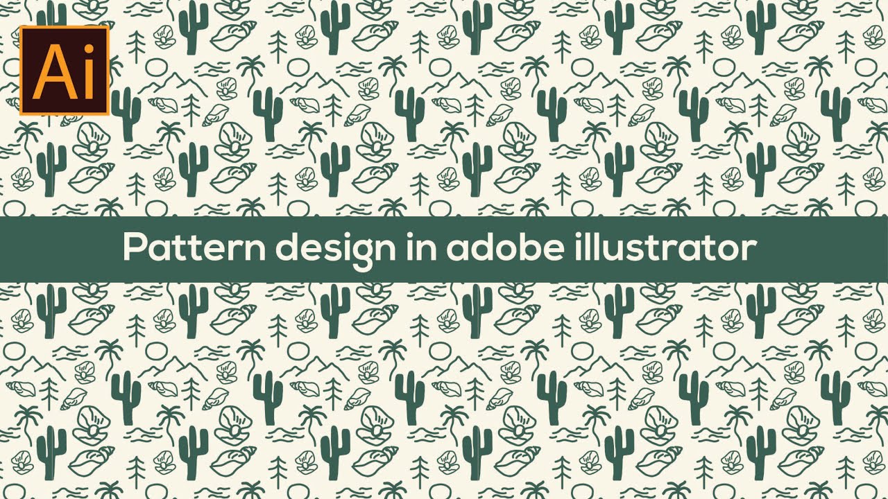 Pattern design in adobe illustrator | Adobe illustrator Tutorial - YouTube