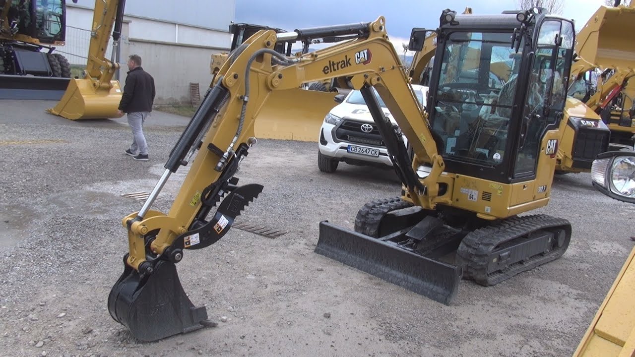 Cat Caterpillar 302.7 CR Mini Excavator (2022) Exterior and Interior ...