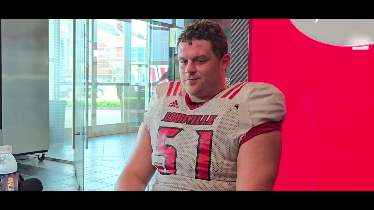 Louisville offensive lineman Austin Collins | Spring Practice | 04.01. ...