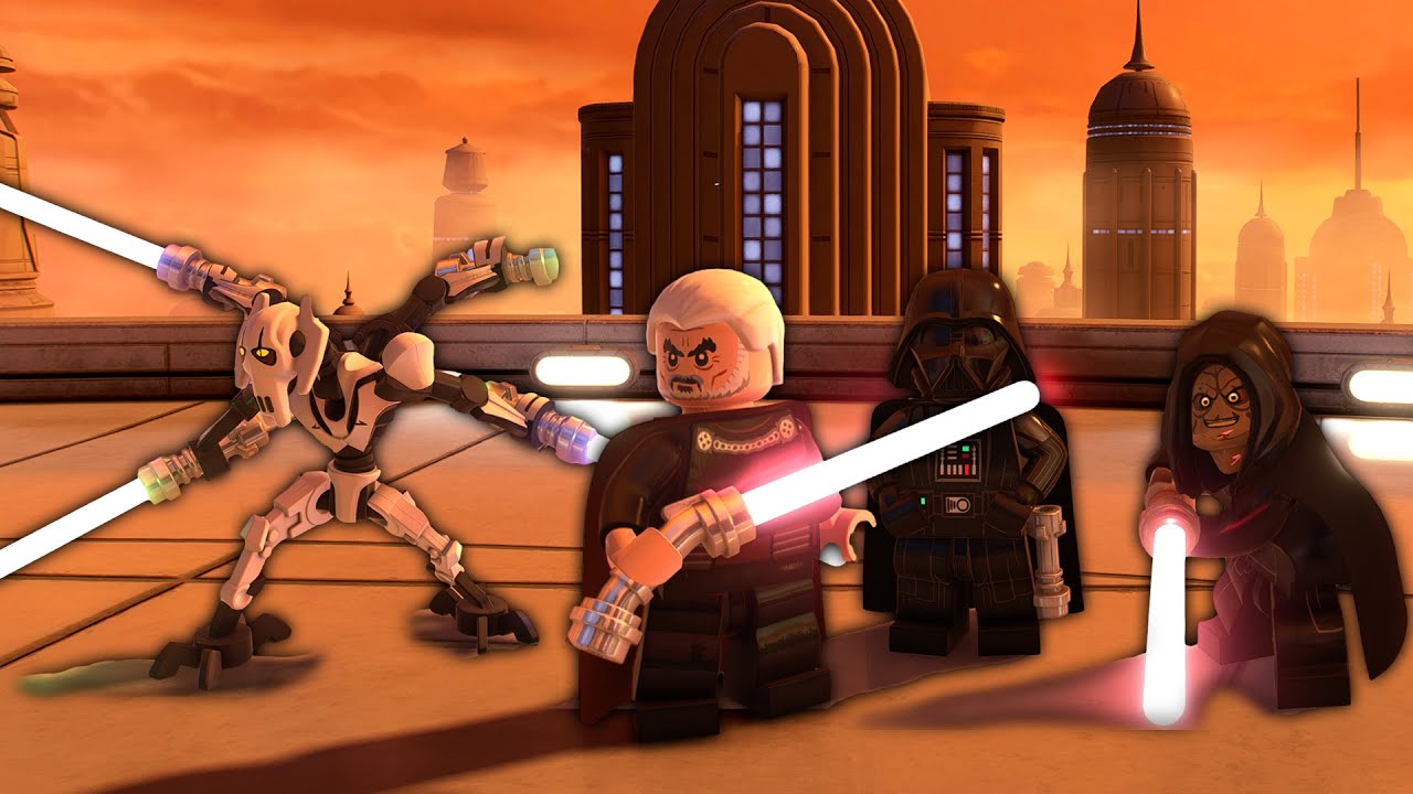 Fighting every boss at once in LEGO Star Wars - YouTube