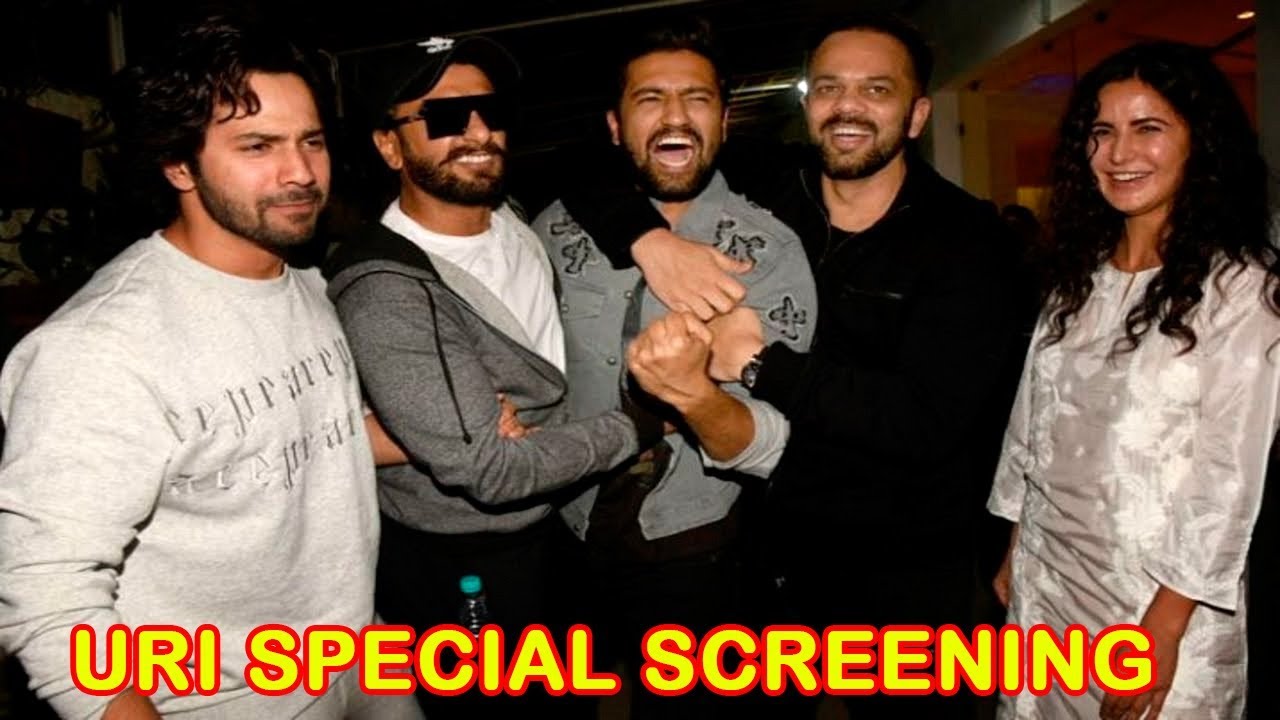 URI Special SCREENING I Katrina, Ranveer, Vicky, Varun, Neha, Rohit ...