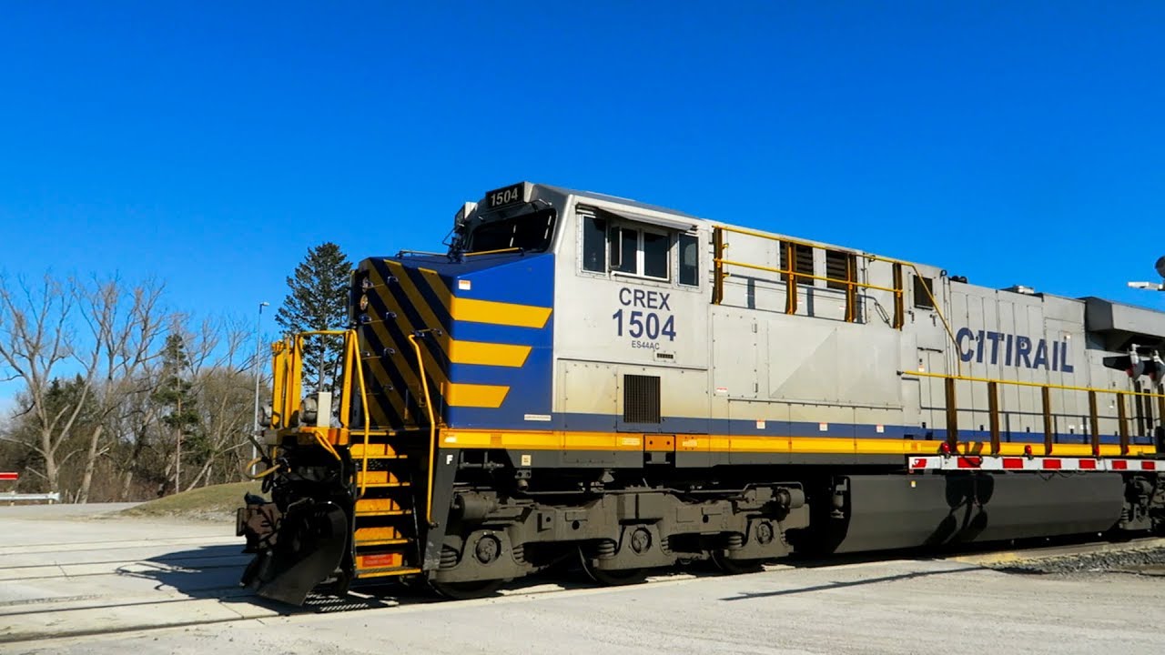 Citirail CREX 1504 Freight Train Full Drive-By | Richmond Hill, Ontario ...