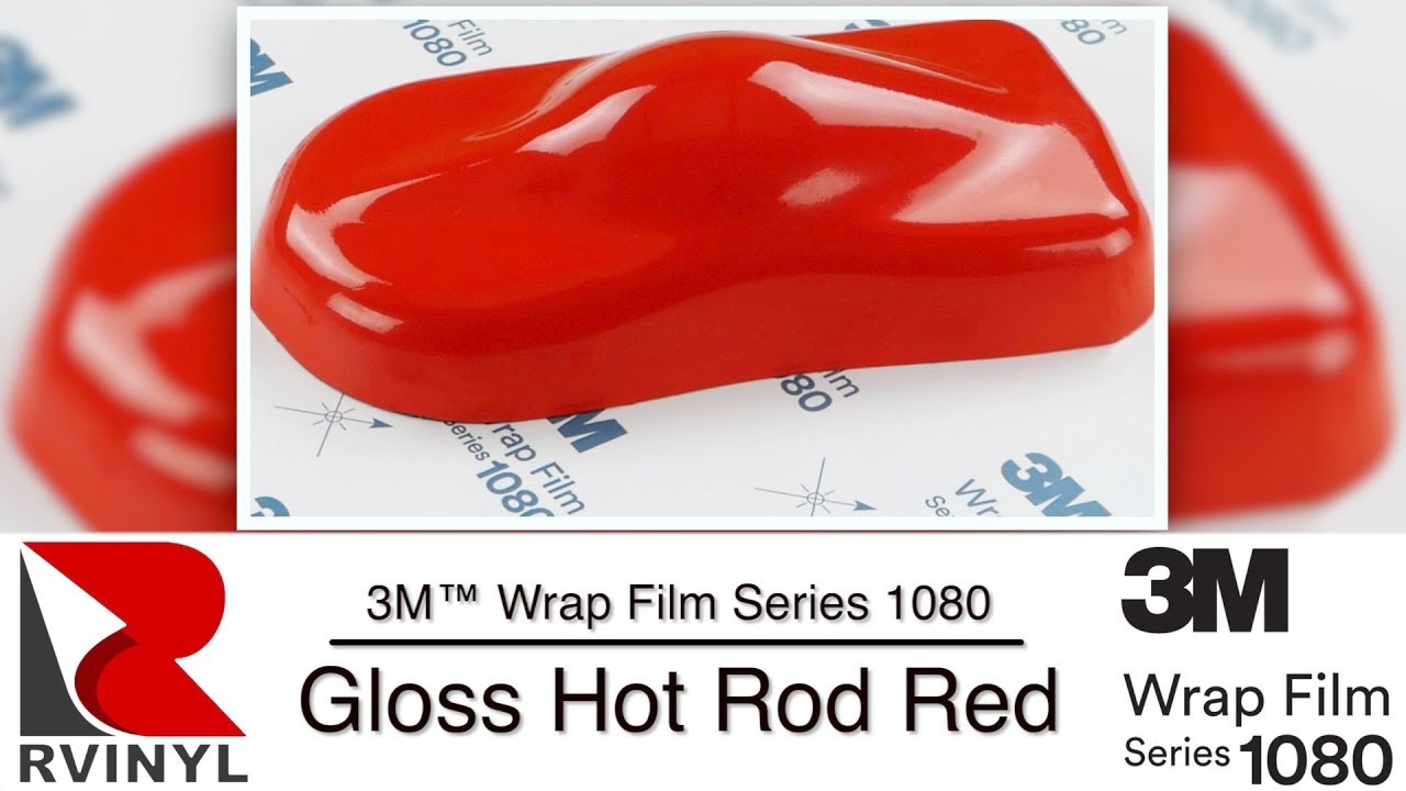 3M™ Wrap Film Series 1080 - Gloss Hot Rod Red - YouTube