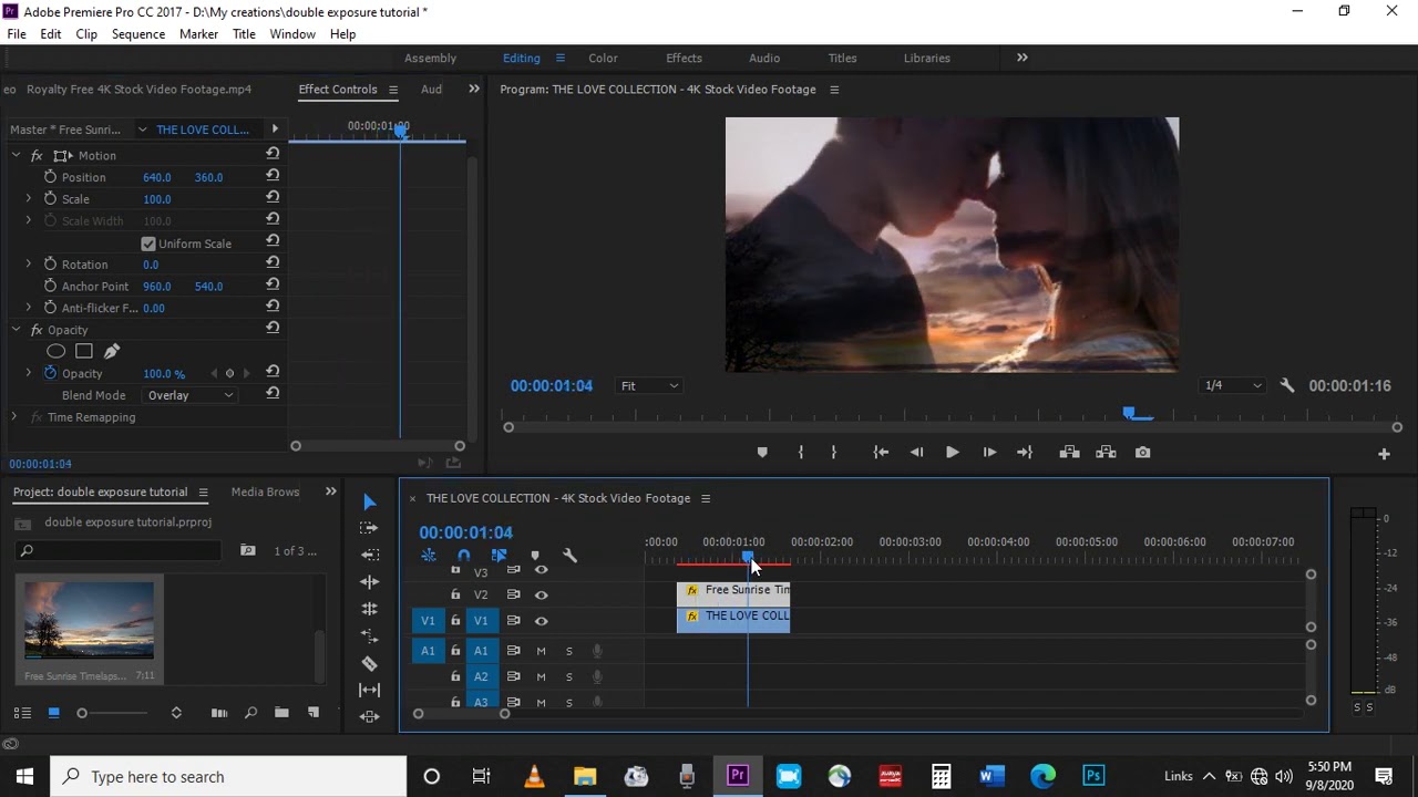 Double Exposure in Adobe Premiere Pro (Blend Modes Tutorial) - YouTube