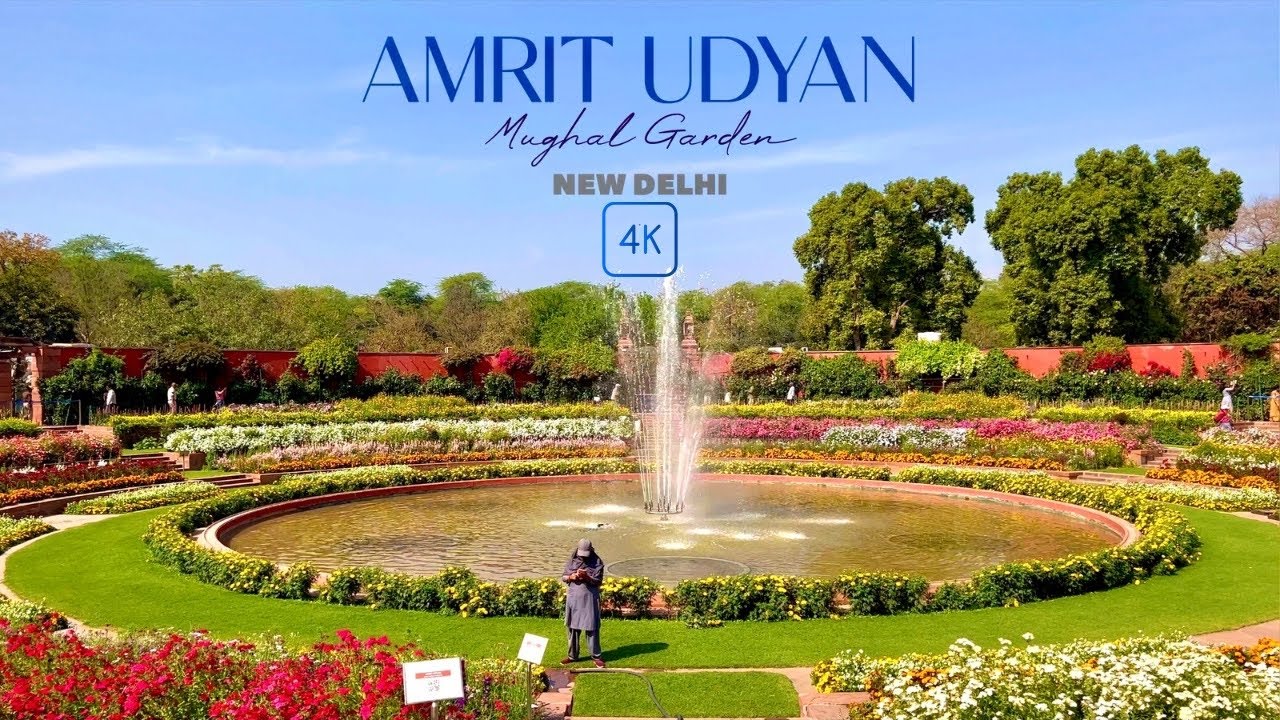 Amrit Udyan (Mughal Garden) 4K | A Cinematic Journey To The Beautiful ...