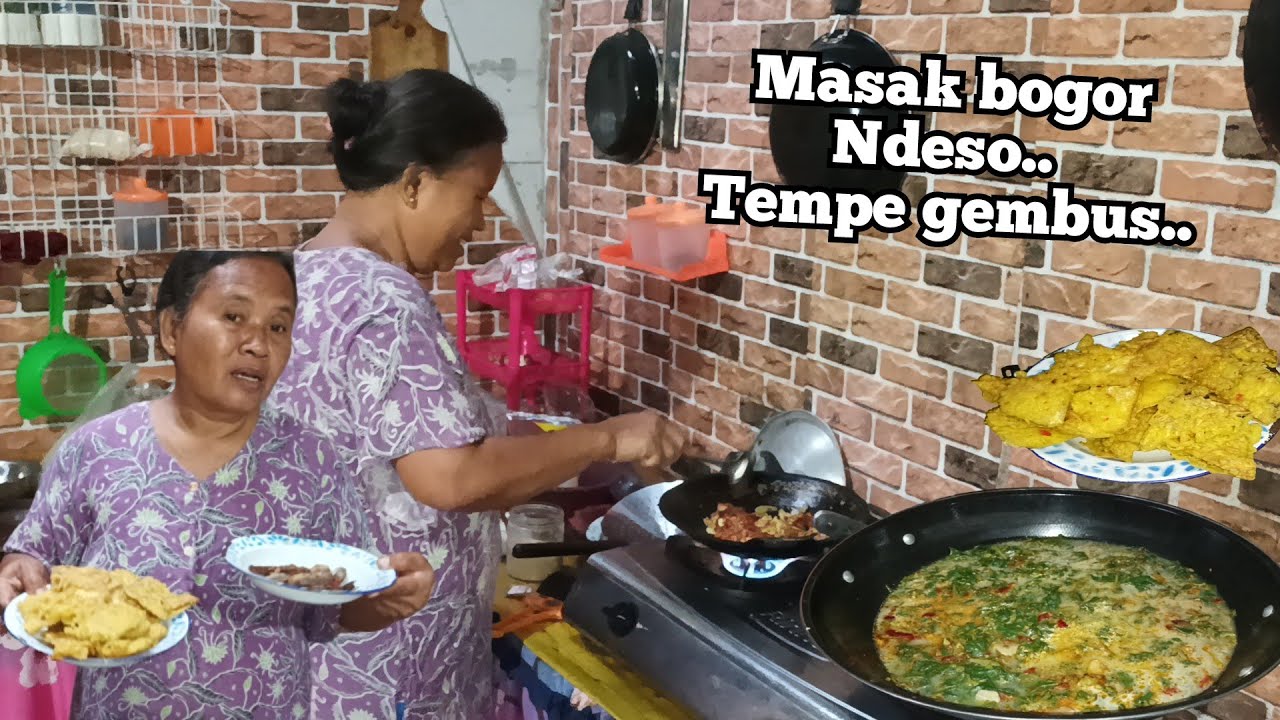 masakan desa - menu jarang sekali sayur bobor ndeso lauk tempe gembus ...