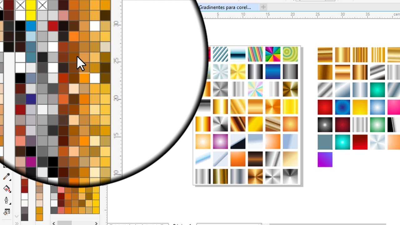 Curso de CorelDraw X8-Como Criar e editar paletas de cores ...