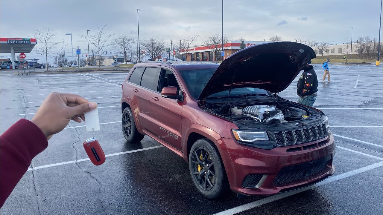 TAKING DELIEVERY OF A BRAND NEW TRACK HAWK - YouTube