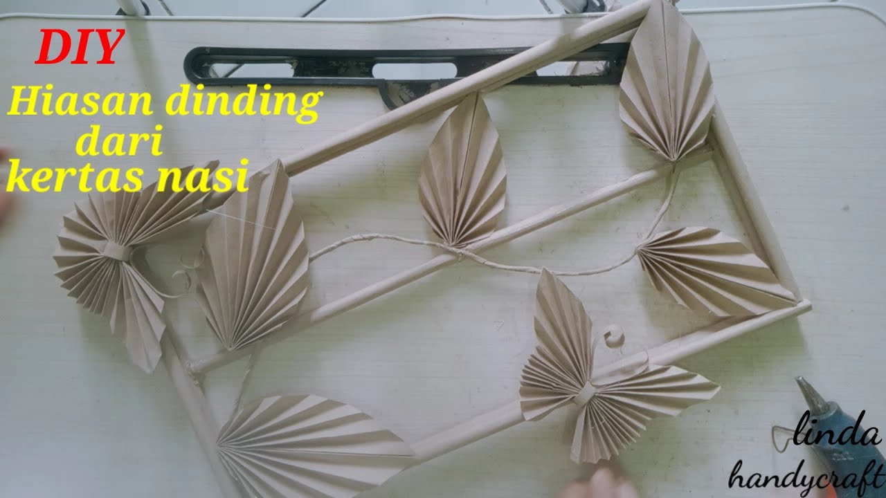 Kerajinan Tangan dari Kertas Nasi|| Hiasan dinding|| Handycraft From ...