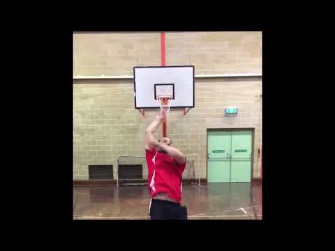 Trick shot backwards basketball - YouTube