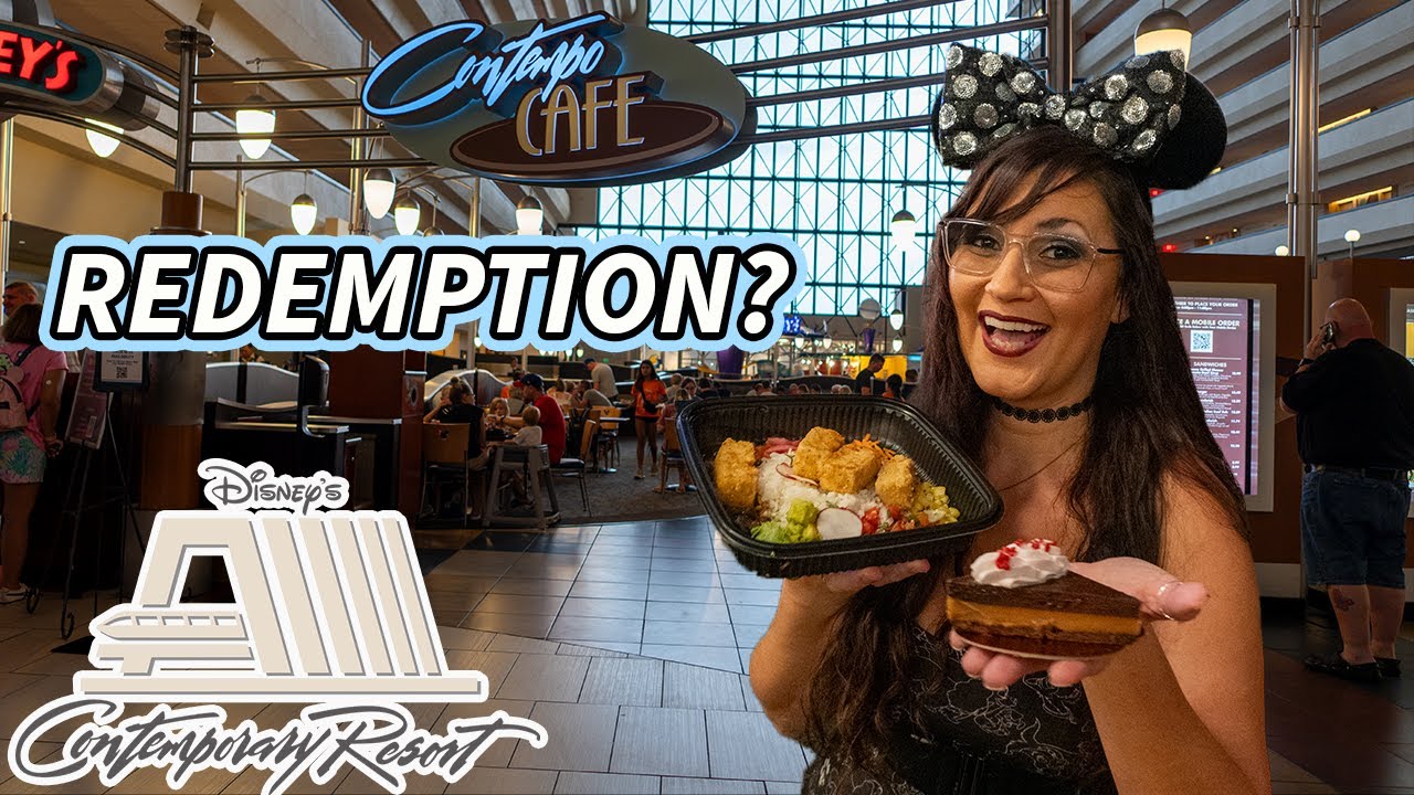 Contempo Cafe DINNER🚆 Disney World Contemporary Resort food review ...