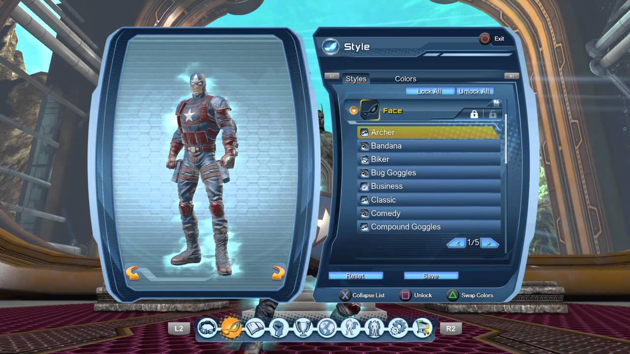 DCUO Military Captain America style - YouTube