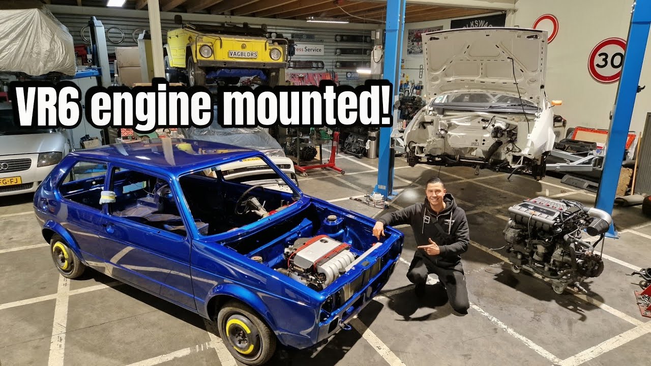 Progress on the Golf mk1 VR6 build - YouTube