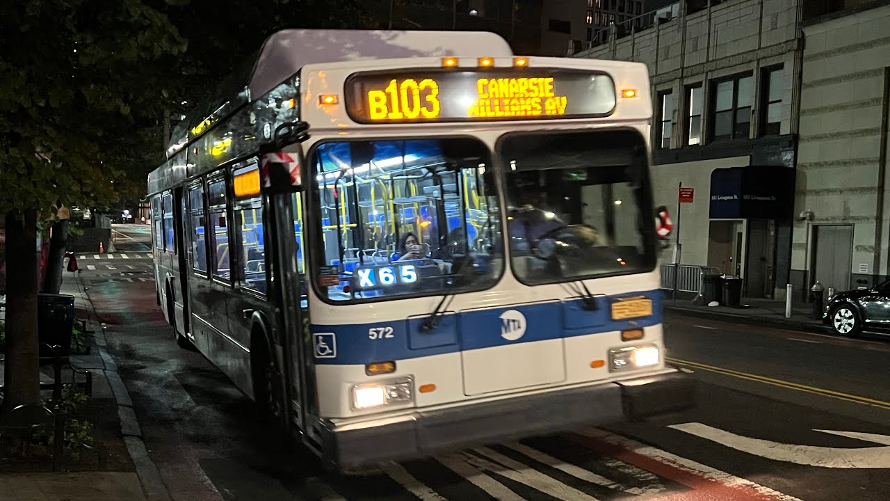 MTA Bus Company 2012 New Flyer C40LF 572 on route B103 - YouTube