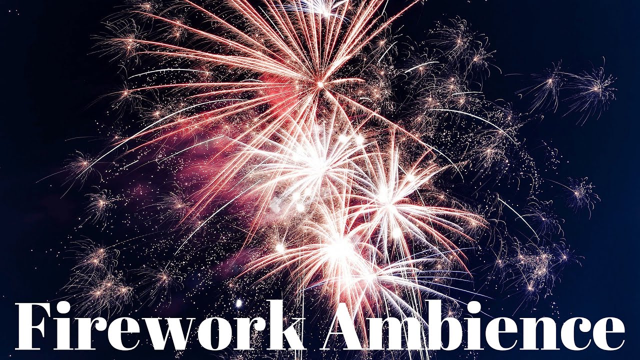 Firework Sounds ~ 1 Hour Ambience Video • Desensitization for Dogs ...
