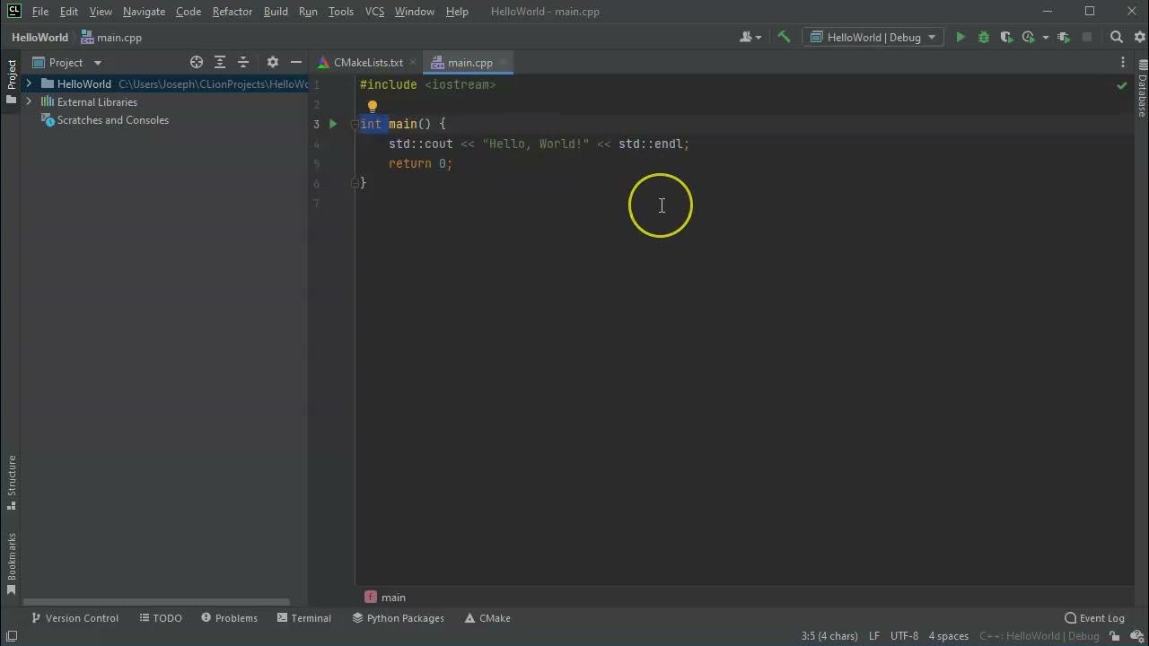Basic Hello World Program - YouTube