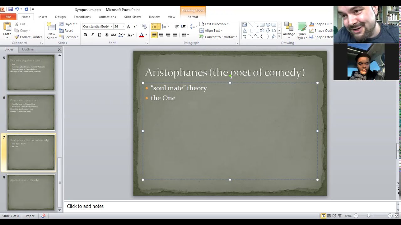 Plato, The Symposium (Speech of Aristophanes, Speech of Agathon) - YouTube