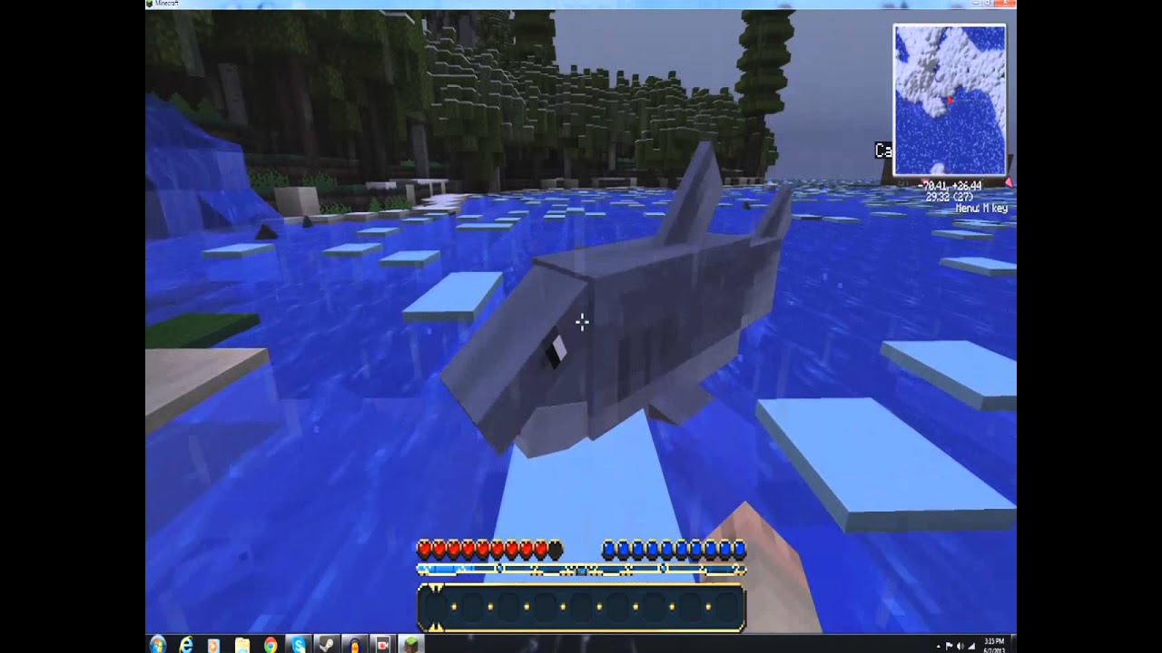 Minecraft: Tri-Mountain Survival Ep.6 Killed by Sharks - YouTube